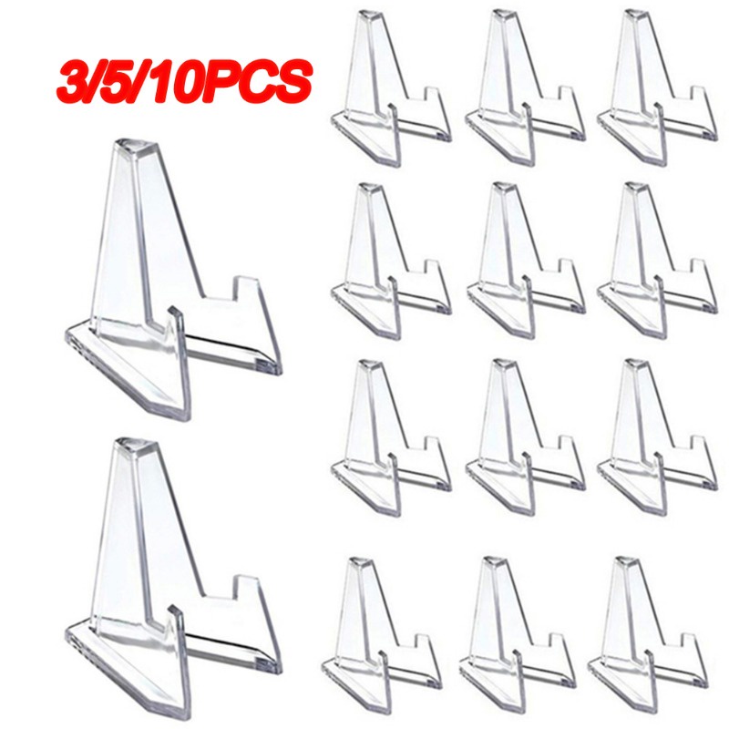 3/5/10Pcs Acrylic Triangle Display Stand/Commemorative Coin Business ...