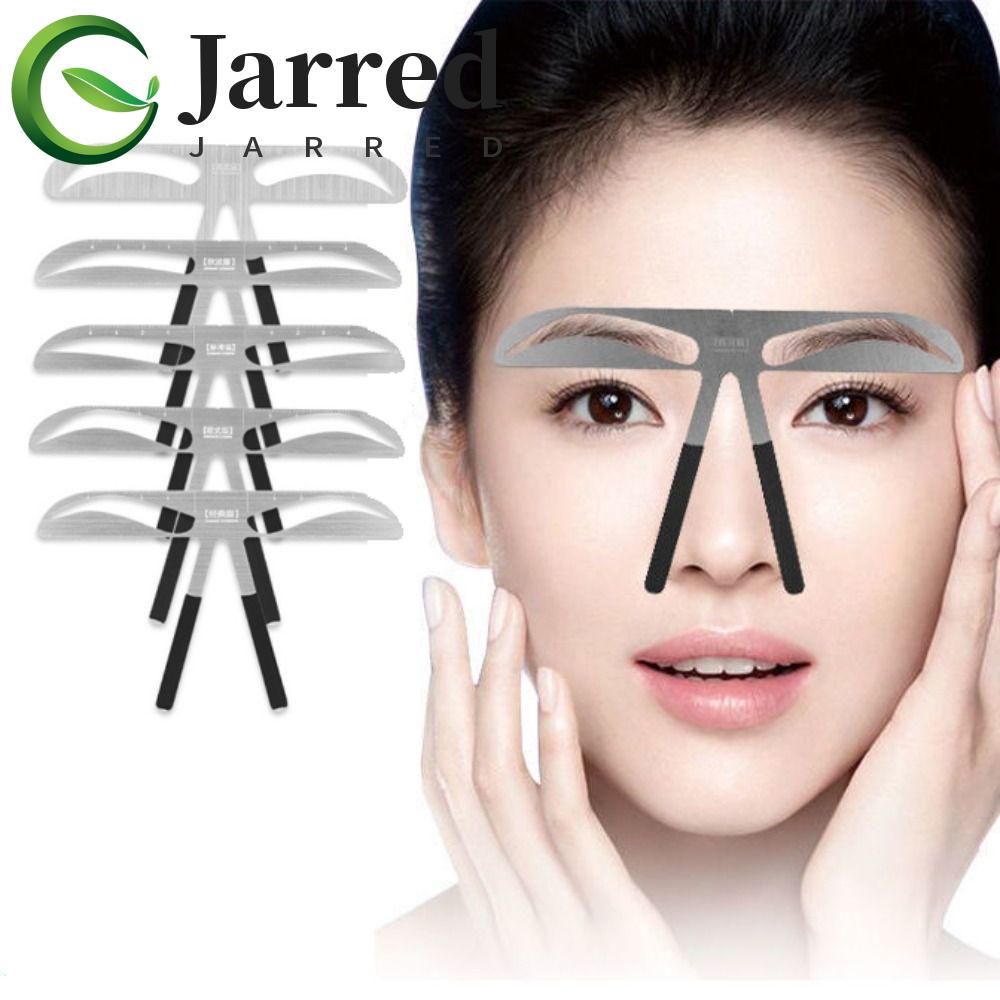 JARRED Eyebrow Tattoo Ruler, 3D 10 Styles Microblading Eyebrow Stencil ...
