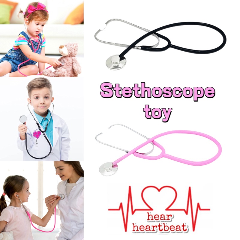 Stethoscope Toy for Children Black Stethoscope Kids Role Play ...