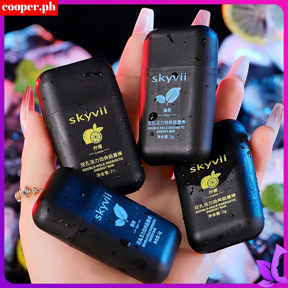 Skyvii Vitality Qinggan Grass Double Orifice Nasal Inhalator Refreshing ...