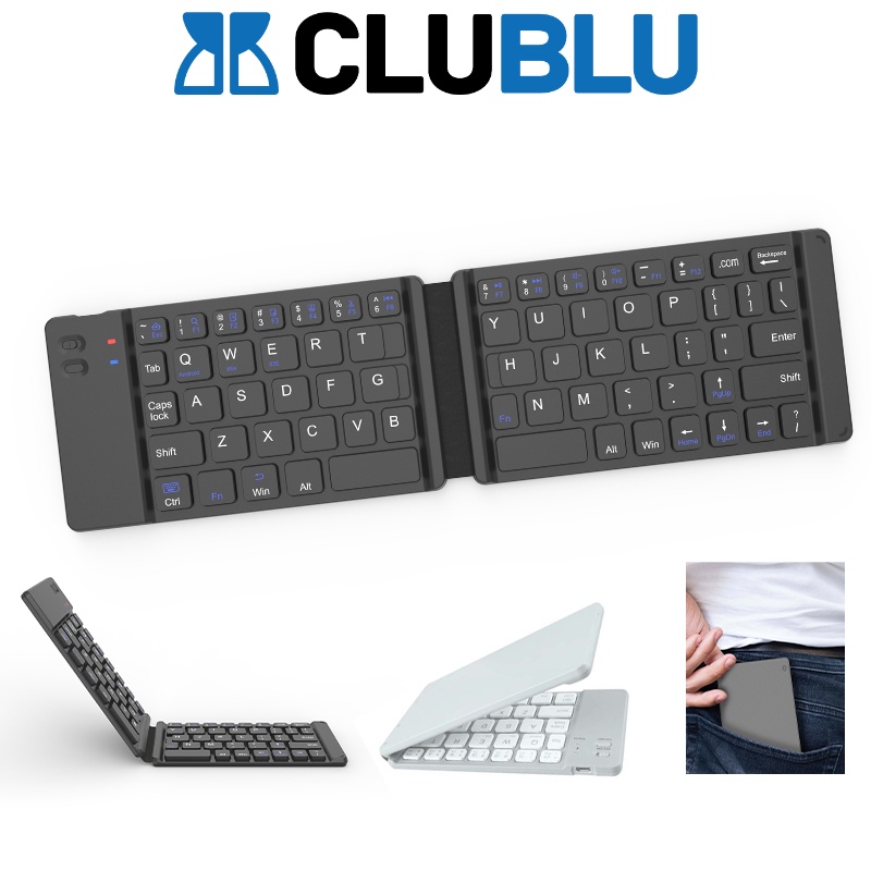 Foldable keyboard suitable for tablet laptops Bluetooth portable ...