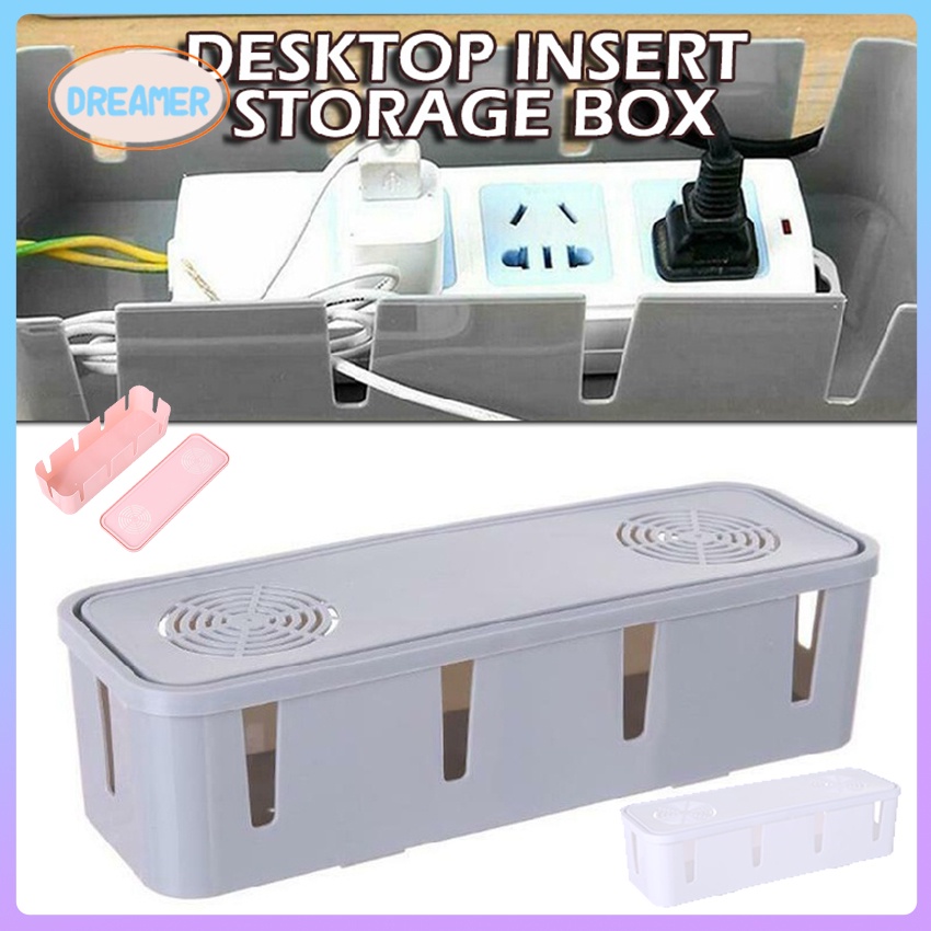 1Pc Wire Cable Management Box Wire Cable Box Dust-proof Power Strip ...