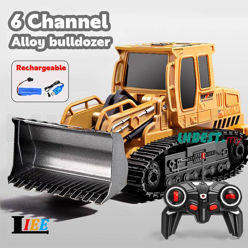 RC Alloy Bulldozer Simulation Remote Control 6 channel Construction ...