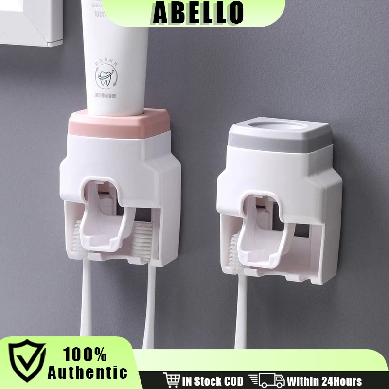 Home Lazy Wall-mounted Toothpaste Squeezer Dispenser With 2Pcs ...