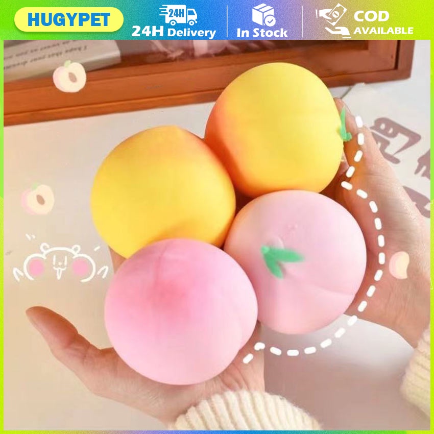 Fidget Vent Ball Toy Hand Squeeze Peach Ball Miniature Novelty Toy ...
