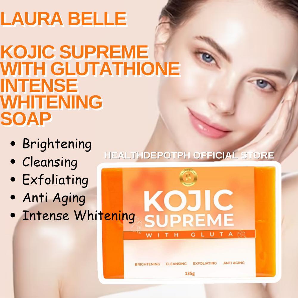 Laura Belle Kojic Supreme With Glutathione Intense Whitening Soap Anti ...