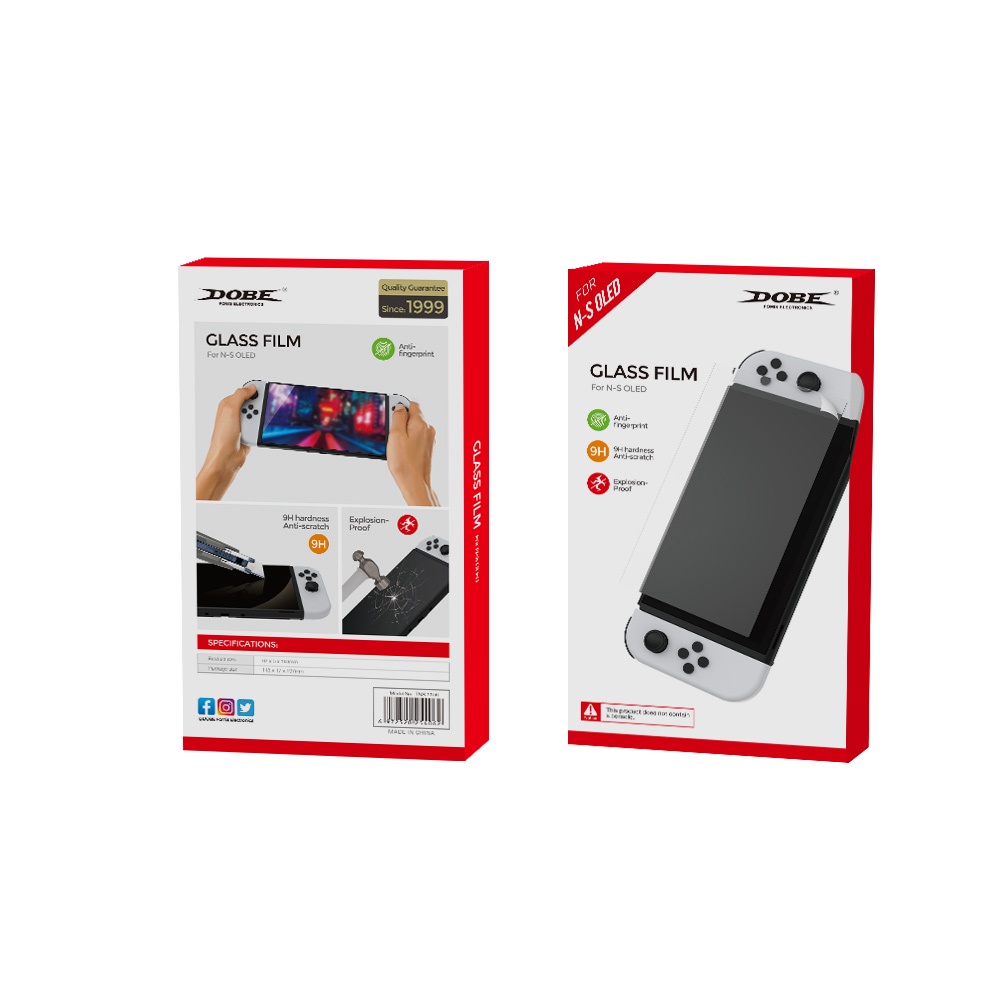 Dobe Nintendo Switch OLED Tempered Glass Film Scratchproof Screen ...