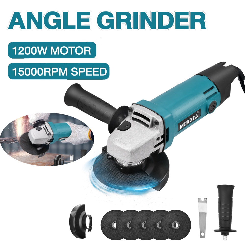 Angle Grinder Industrial Heavy Duty 15000r 4 -inch Grinding Corner with ...