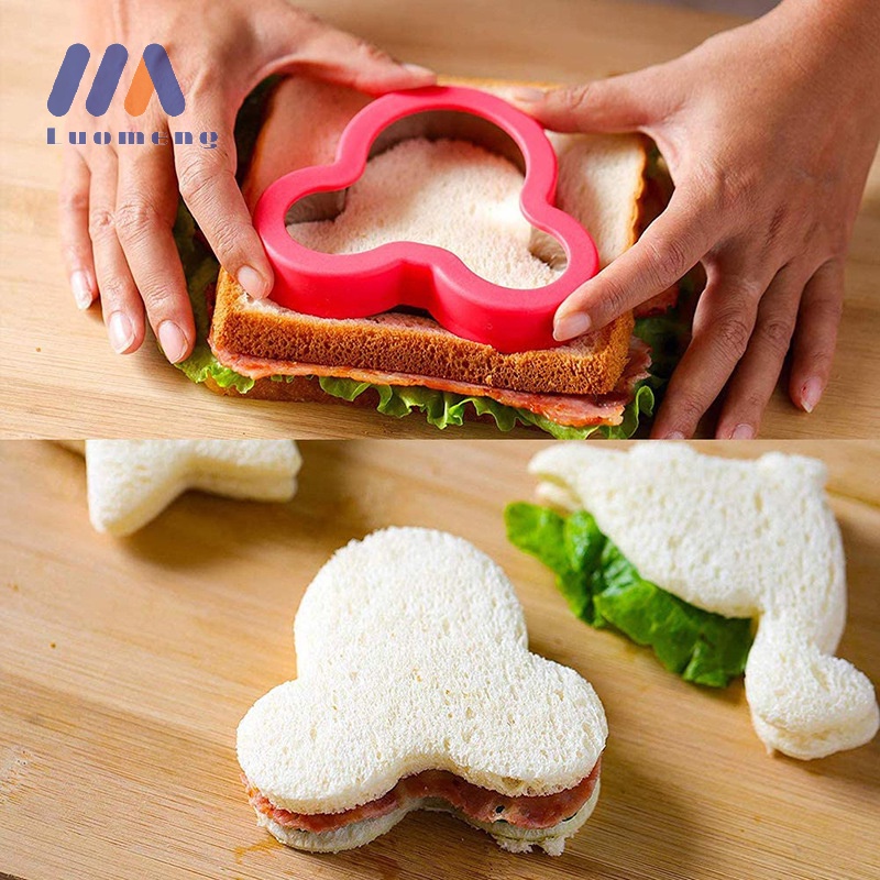 LuoMeng 1Pcs Sandwich Cutter Set For Kids Animal Dinosaur Butterfly ...