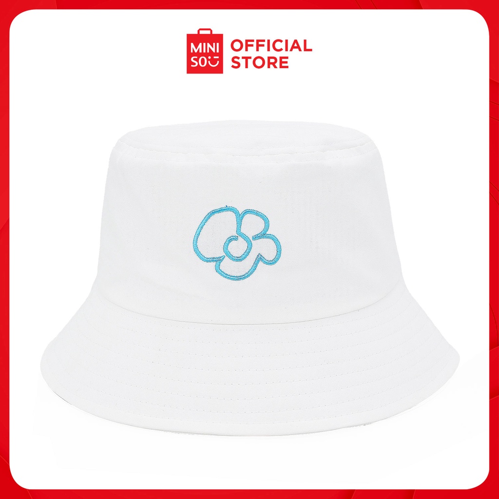 MINISO Cute Flower Series Solid Color Bucket Hat (White) | Shopee ...