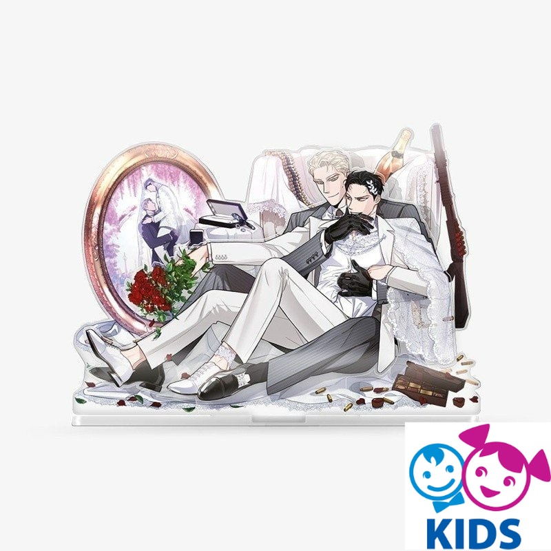 Standee ROSES AND CHAMPAGNE Rose Model AND Wine Blb acrylic Statue In ...
