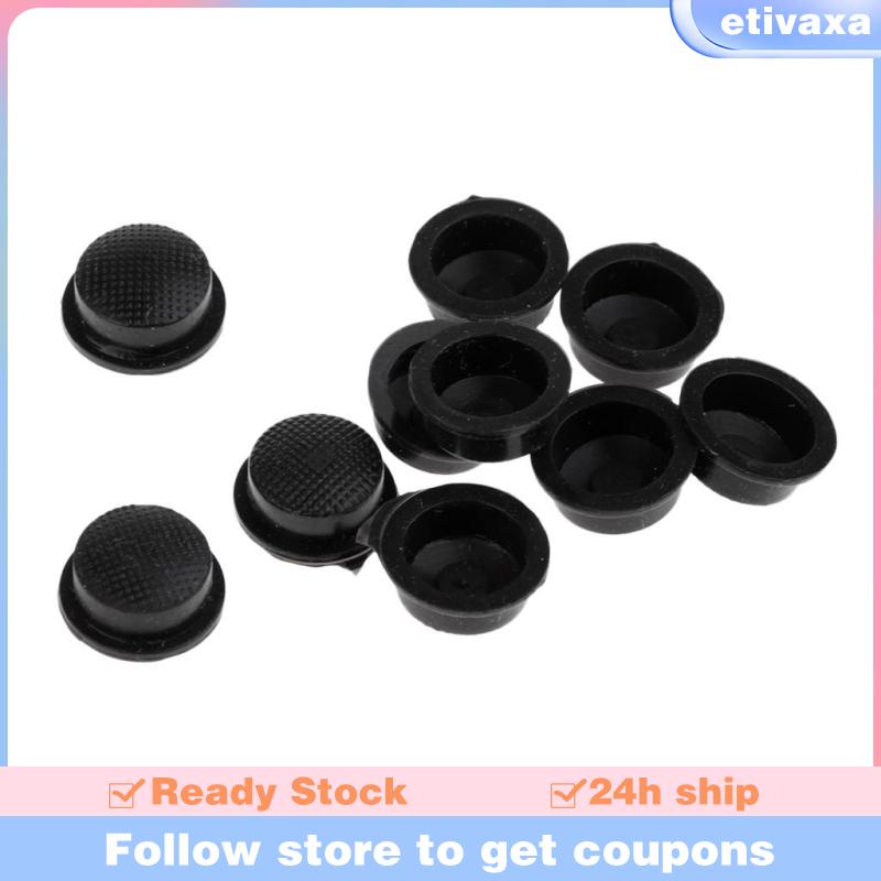 [Etivaxa] 10pcs LED Handheld Flashlight Torch Tail Rubber Switch Button ...