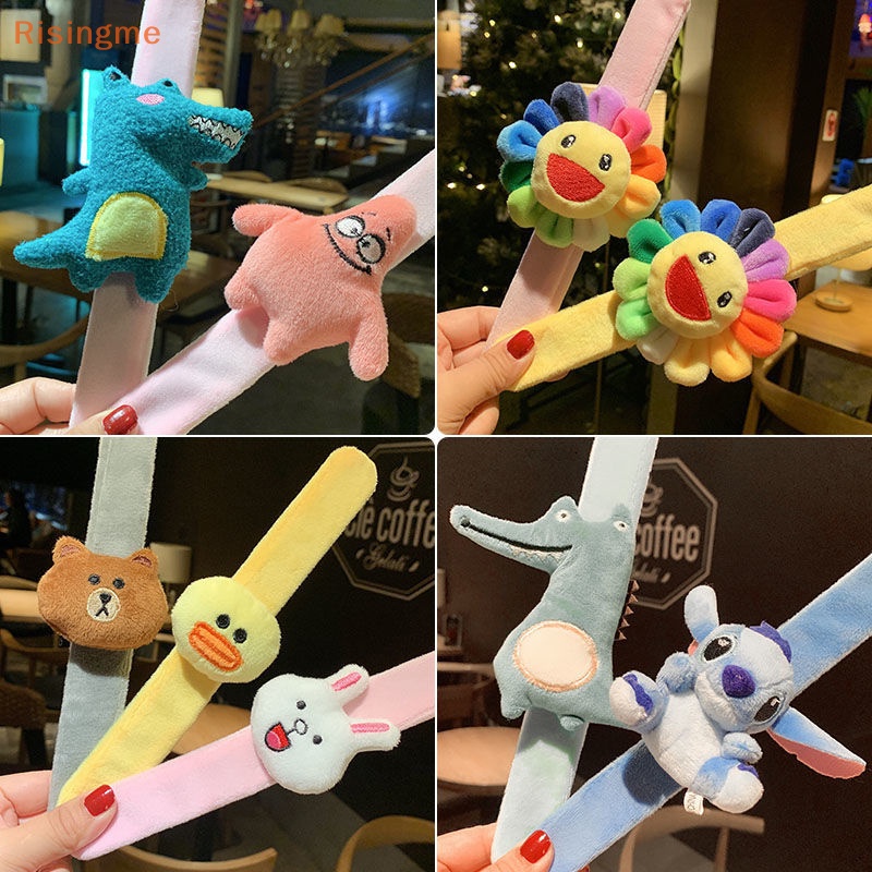 [Risingme] 1Pcs Kawaii Animal Cartoon Slap Bracelet Clap Ring Slap Snap ...