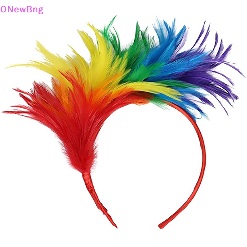 ONew Feather Headband 1920s Mardi Gras Headband Flapper Feather ...