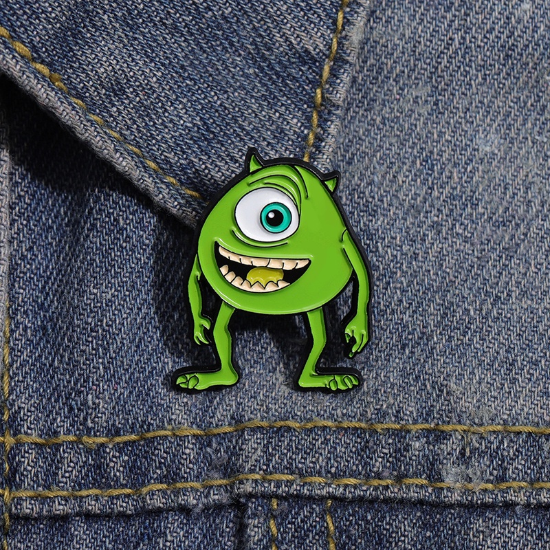 Cyclops Mike Wazowski Brooch Cartoon Fantasy Movie Bag Badge Gift ...