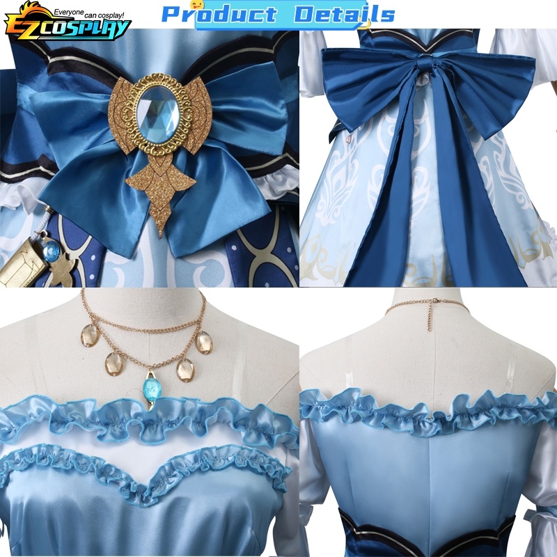 Game Genshin Impact Nilou Cosplay Costume Red Wig Dress Uniform