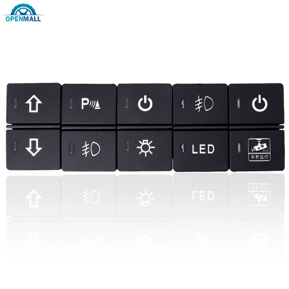 1pc Dual key switch dual switch fog lights radar power supply LED ...