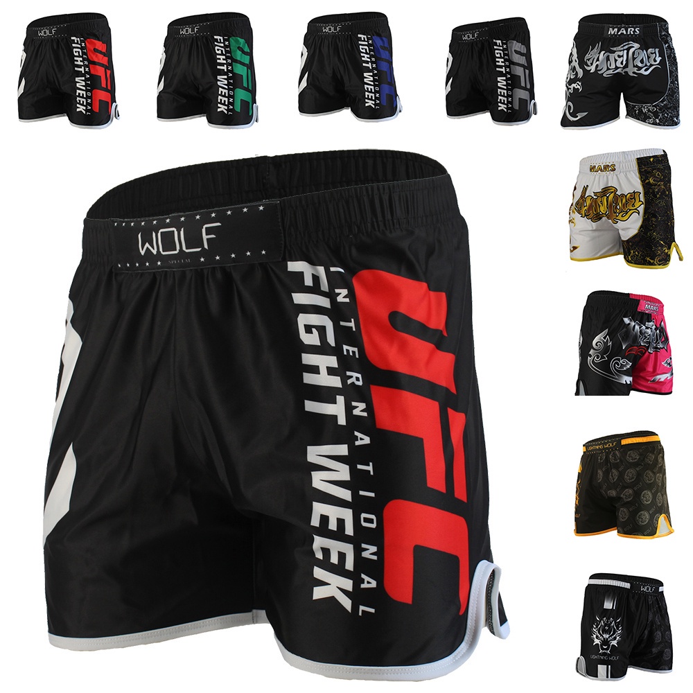 New ufc muay thai boxing shorts + men's and women's boxing training ...