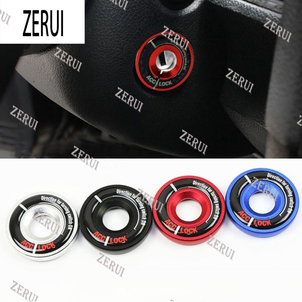 ZR For Sl Luminous Car Ignition Switch Cover Sticker Key Hole Ring ...