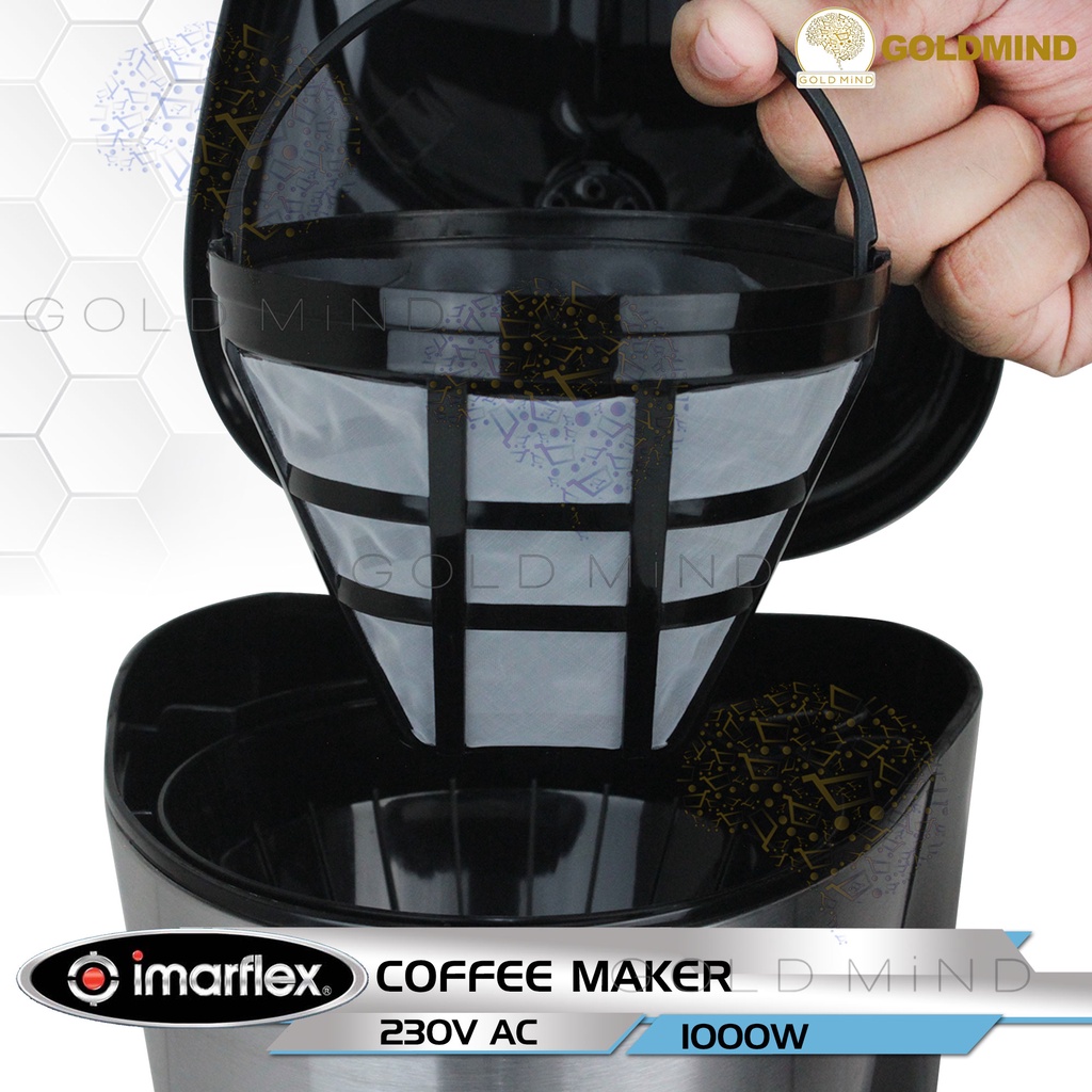 Imarflex Coffee Maker 8-10 cups capacity Black/Stainless | Shopee ...