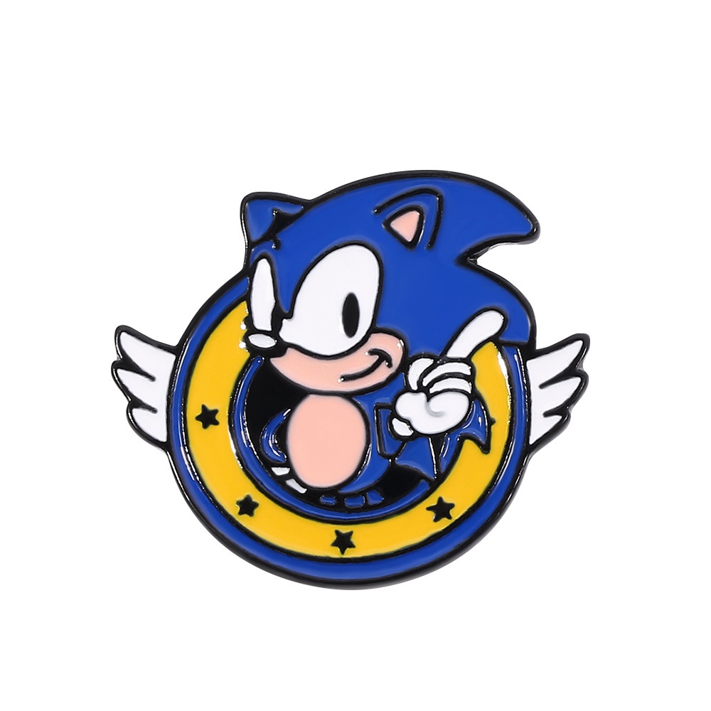 Y&P| Sonic The Hedgehog Brooch Anime Cartoon Alloy Enamel Pin Badge ...