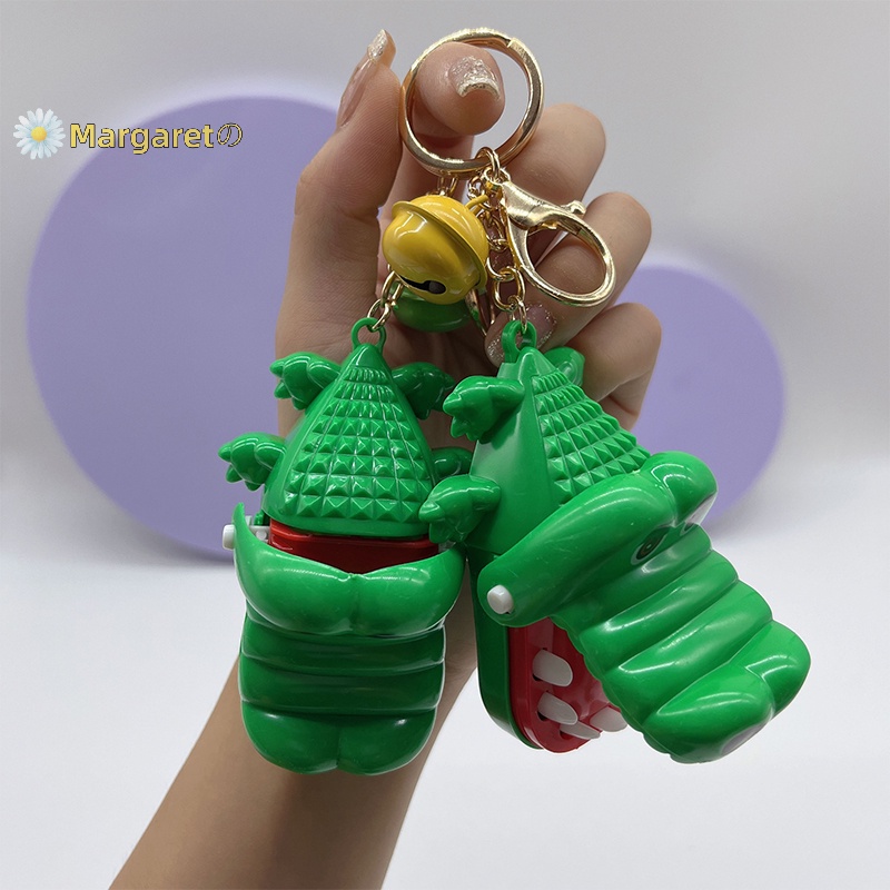 [Margaret] Funny Cute Cartoon Mouth Tooth Alligator Hand Keyring ...
