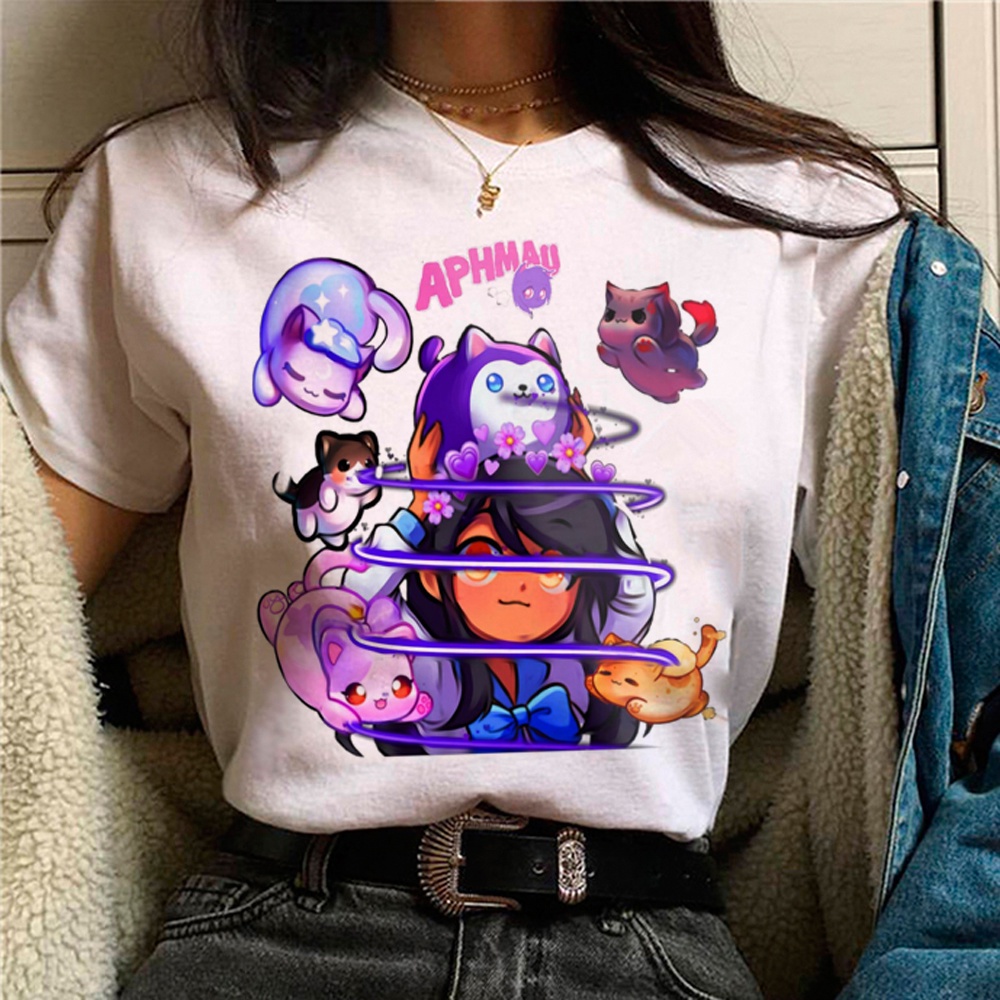 Aphmau tshirt women manga streetwear comic t shirt girl y2k clothing ...