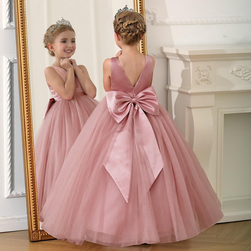 NNJXD Girl Pageant Party Dress Long Tulle Princess Flower Girls Wedding ...