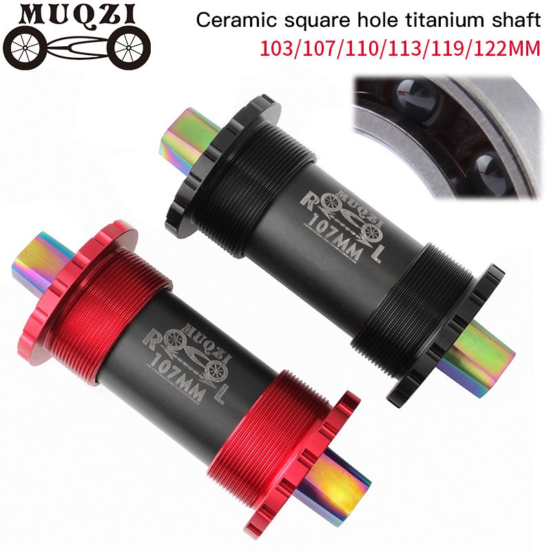 MUQZI Bike Titanium Alloy Bottom Brackets BB68 Ceramic Square Taper ...