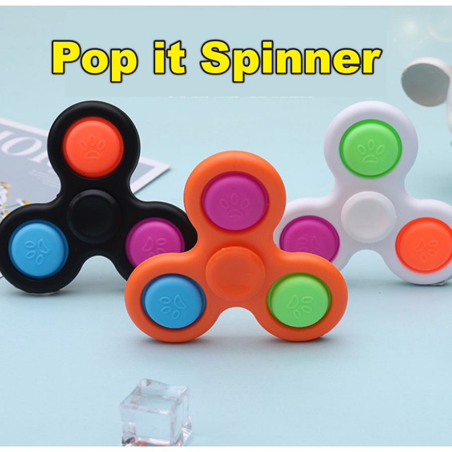 Simple Fidget Spinner Push Pops Its Bubble Hand Spinner For Adhd ...