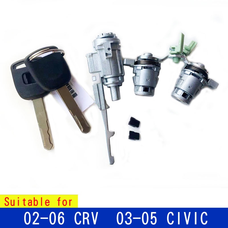 Honda CRV/Civic Ignition Switch & Door Cylinder Set 2003-2006, with 2 ...