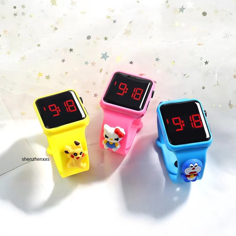 Ladies Watch cartoon Quartz Watch men smart sports transformer alarms ...
