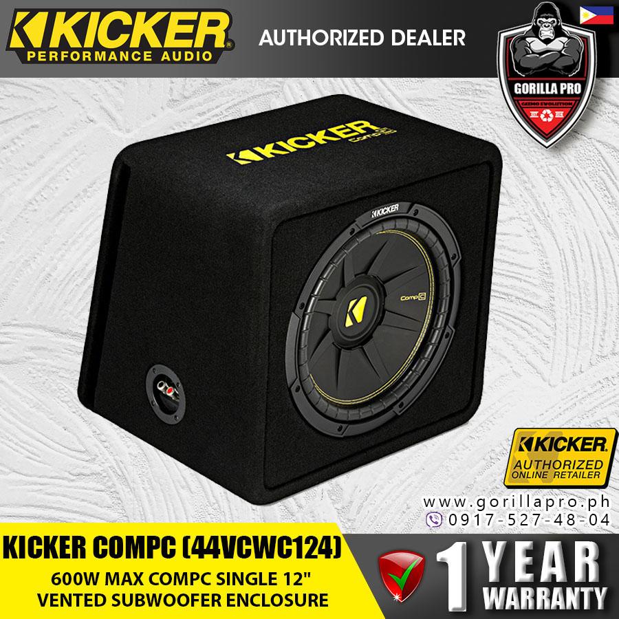 Kicker CompC (44VCWC124) 600W Max CompC Single 12" Vented Subwoofer ...