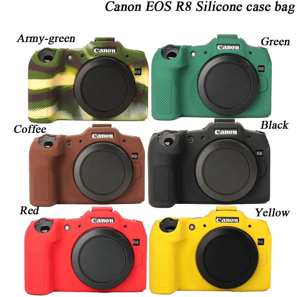 Canon R8 Silicone Camera Case Body Rubber Cover For Canon EOS R8 ...
