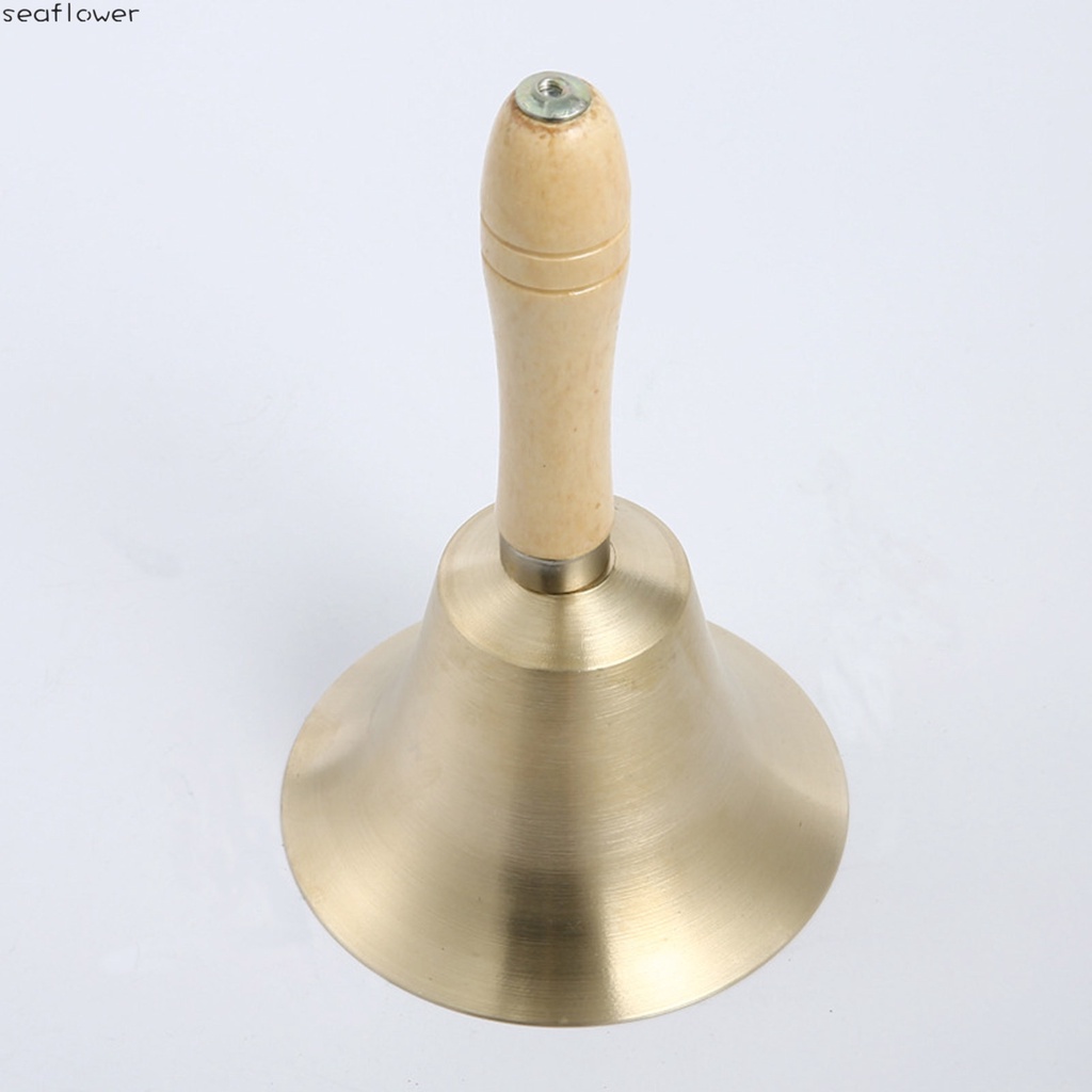 Solid Brass Hand Call Bell Silver & Gold Ringing Hand Bell | Shopee ...