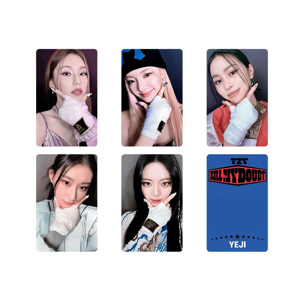5pcs/set ITZY New Album KILL MY DOUBT Photocards Lomo Card Chaeryeong ...