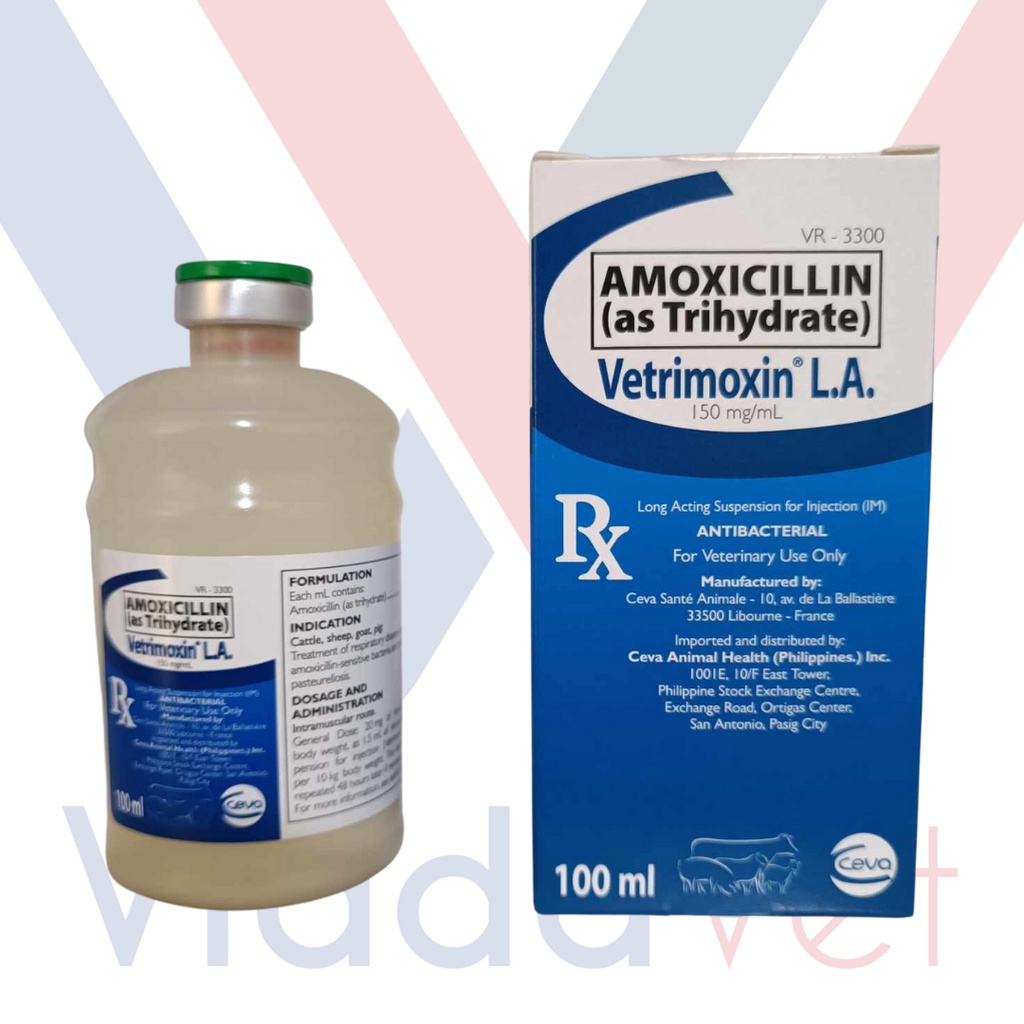 Vetrimoxin LA 15% for animals 100ml goat sheep pig cattle | Shopee ...