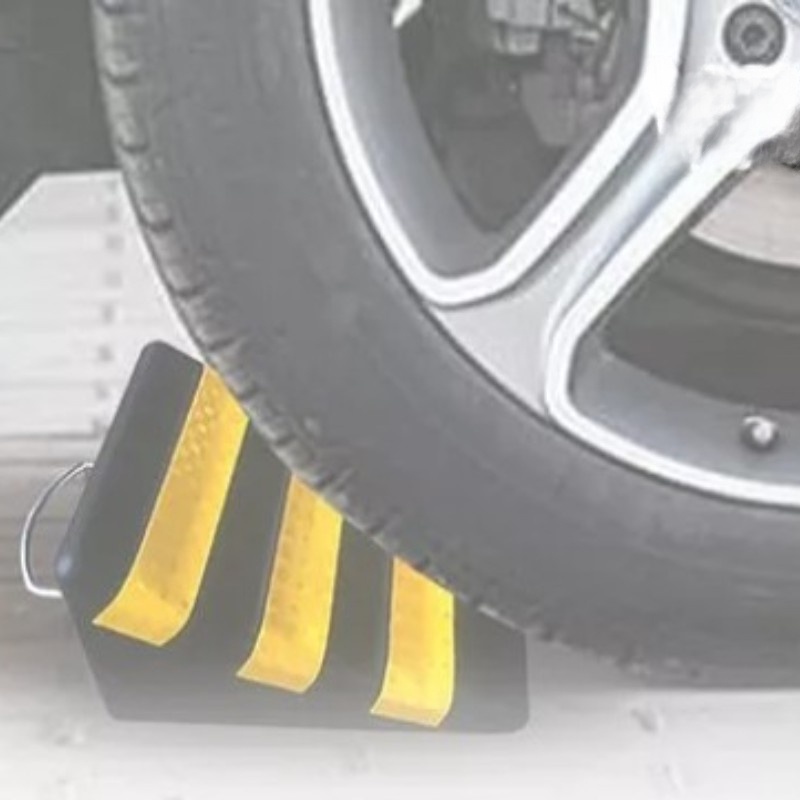 【COD】2PCS Heavy Duty Rubber Parking Stopper/Parking Limiter/Car Parking Wheel Blocks Tire Blocks ...