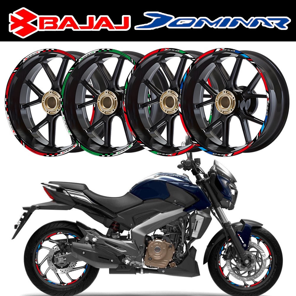 For Bajaj Dominar 400 Motorcycle Wheel Hub Sticker Reflective Rim ...