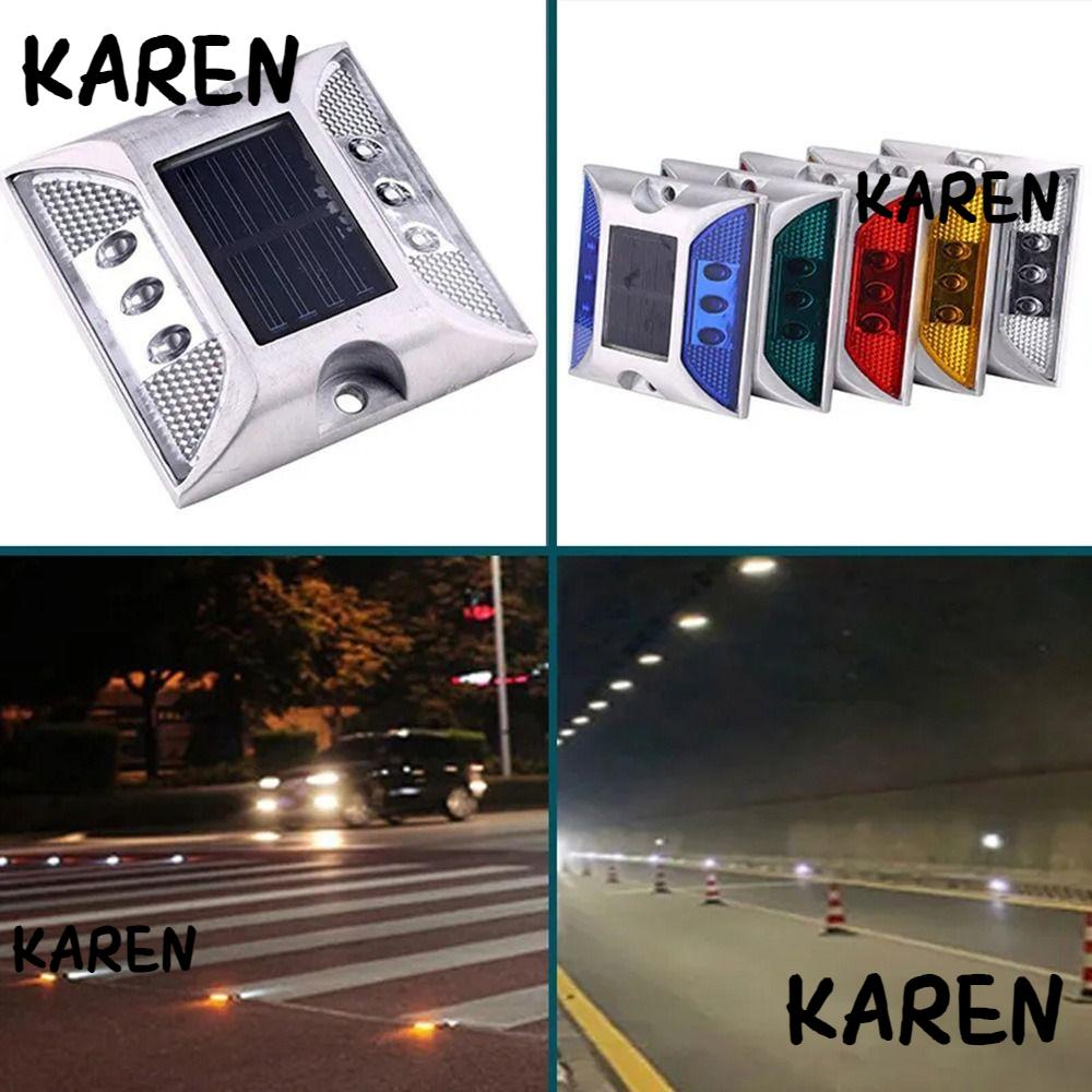 KAREN Solar Road Stud Light, Flashing or Always-on Waterproof Traffic ...