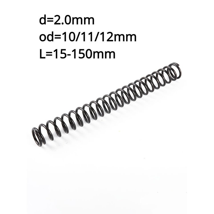 【KZS】Pressure spring d2.0mm OD10/11/12mm compression spring length15mm ...