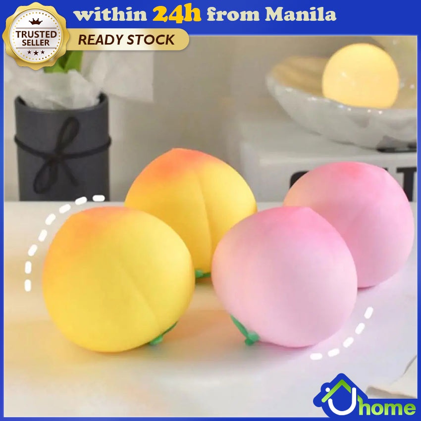 【SOYACAR】Anti Stress Peach Squishy Ball Novelty Squeeze Ball Sensory ...