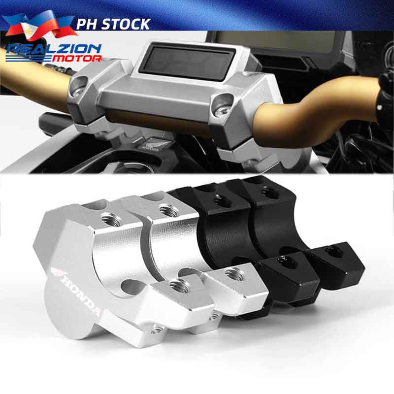 REALZIONMOTOR For Honda ADV 150 160 350 XADV 750 Riser Drag Handle Bar Clamp Extend Adapter 2Pcs ...