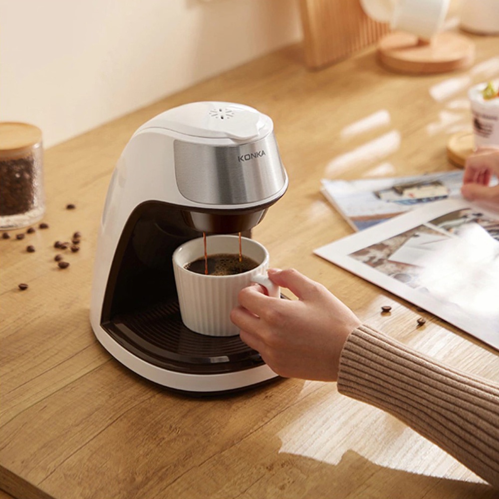 Mini Espresso Magic: Portable Tabletop Coffee Maker (Cup included ...