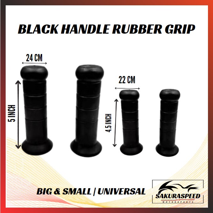 UNIVERSAL BLACK HANDLE RUBBER GRIP | Shopee Philippines