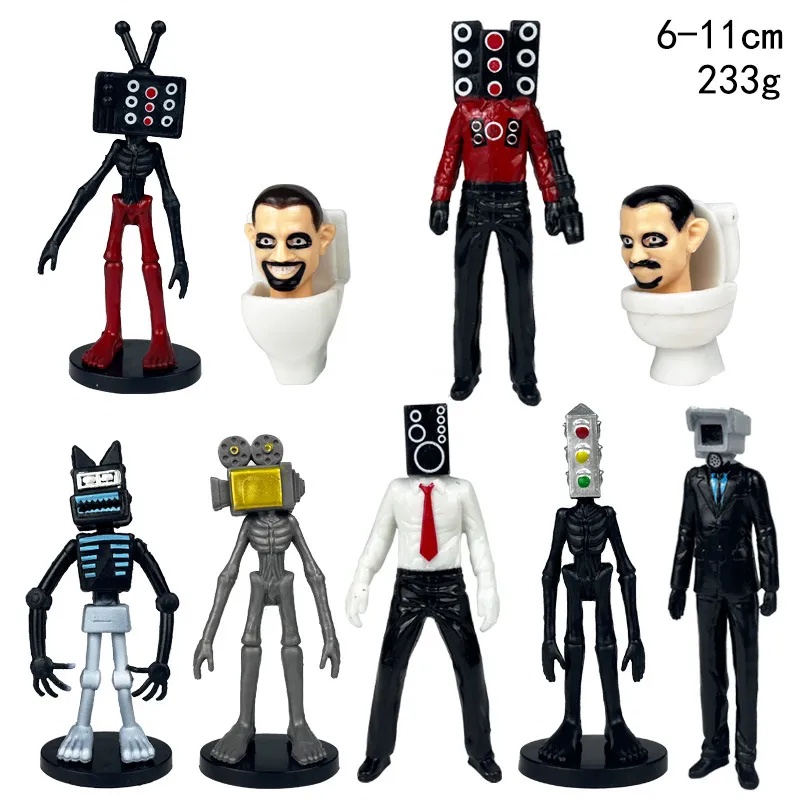 Skibidi Toilet Man Camera Man Figure TV Man Speaker Man Model Cameraman ...