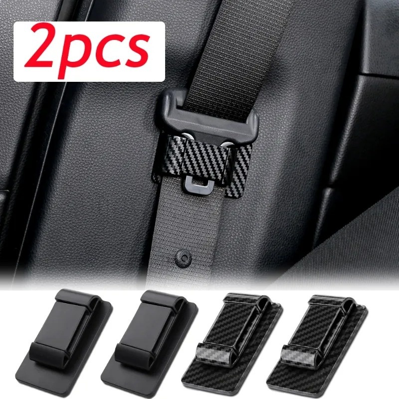 Non-slip Spacing Limit Device Fixed Buckle / Carbon Fiber Black Auto ...