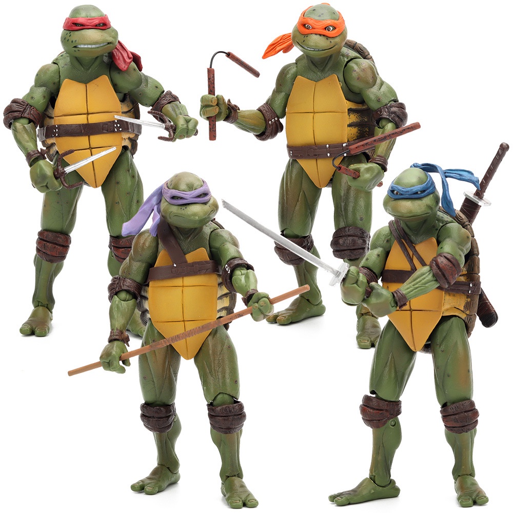 NECA Ninja Turtle TMNT model doll 1990 movie version limited 7-inch ...
