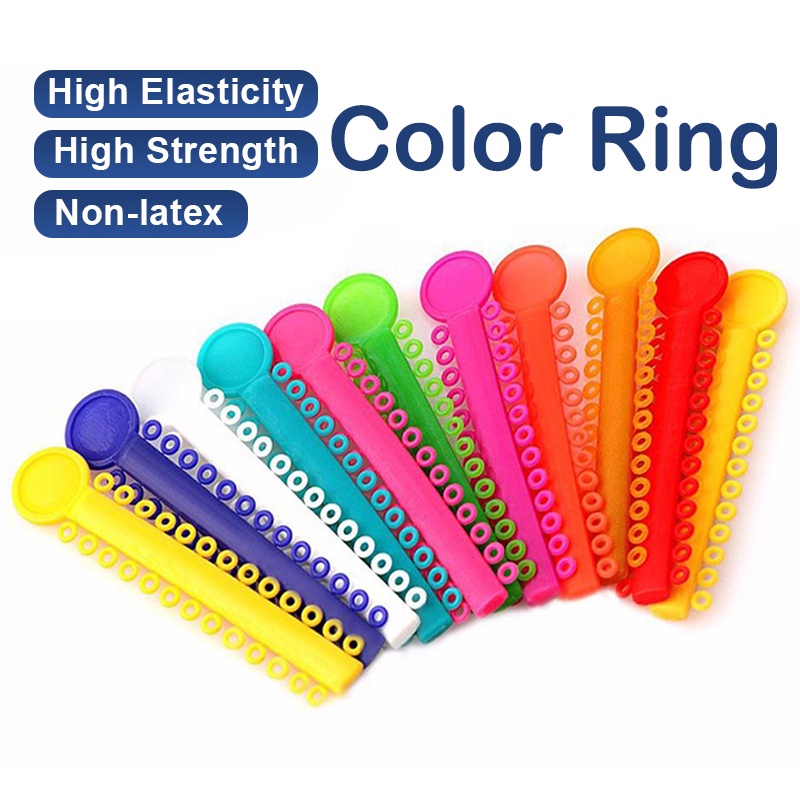 Plastic Ring Rubber Rubber Bracket Color Rings Elastic Rings Plastic ...