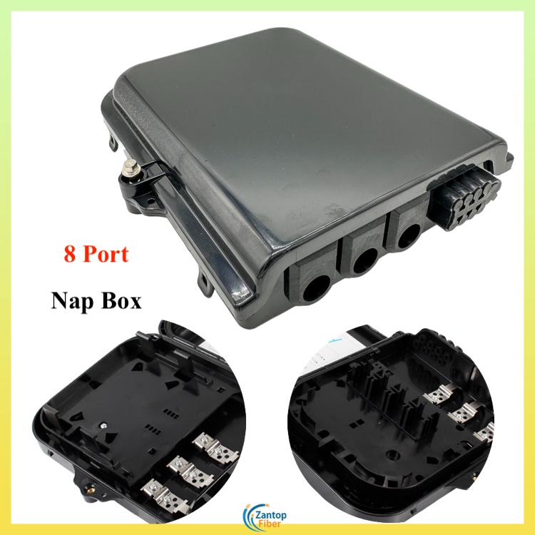 8 Ports Nap Box Fiber Optic Distribution Box Splitter Box IP65 With ...